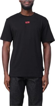 GCDS Gcds, Homme, Tops, Noir, Taille: XS Logo Regular Tee