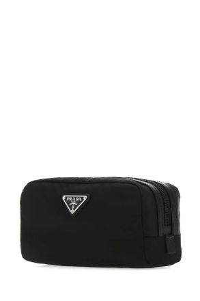 Prada Mens Black Re-Nylon Beauty Case Nero Poliammidericiclata-Vitello Accessory