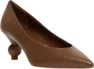 Max Mara Hohe Schuhe - With Heel Leather Brown - Gr. 36 (EU) - in Braun - f&uuml;r Damen