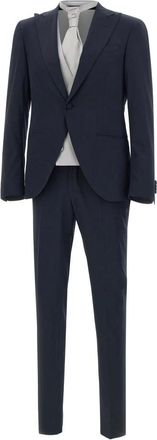 Corneliani Homme, Costumes, Bleu, Taille: XL Costume Quatre Pi&egrave;ces Code