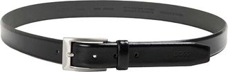 HUGO BOSS G&uuml;rtel f&uuml;r Herren, Rinderleder, Kleid (Schwarz)