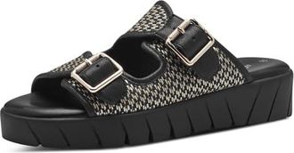 s.Oliver Femme 5-27209-42 Sandale Glissante, Peigne Noir, 38 EU