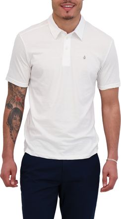 Volcom Herren Banger Poloshirt, Weiss/opulenter Garten, Klein
