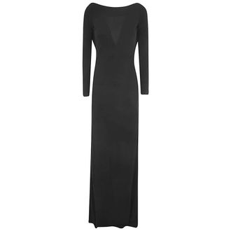 Dsquared2 Femme, Robes, Noir, Taille: 40 FR Robe Longue Dos Nu