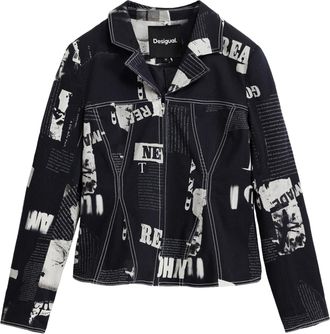 Desigual Blazer_Newspaper_BLA, 2006 Dark Grey, XL