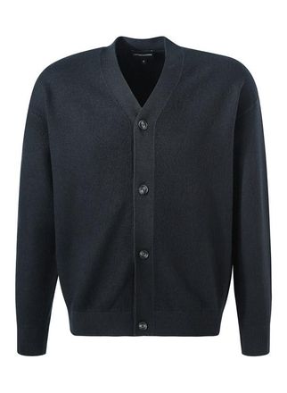 Emporio Armani Herren Cardigan blau unifarben