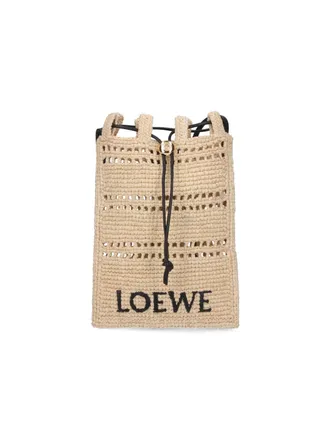 Loewe Pouch In Raffia