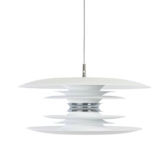 Belid Suspension DIABLO en M&eacute;tal et Blanc mat Diam&egrave;tre 50 Cm