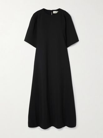 R&oacute;he Maxikleid Aus Recyceltem Stretch-scuba - Schwarz