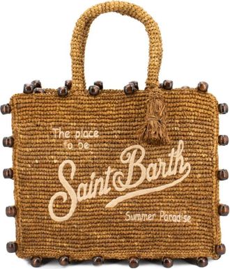 MC2 Saint Barth Femme, Sacs, Brun, Taille: ONE Size Sac rustique en raphia pour diverses occasions