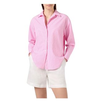 Saint Barth Femme, Blouses et Chemises, Rose, Taille: 42 FR Cristal Striped Shirt