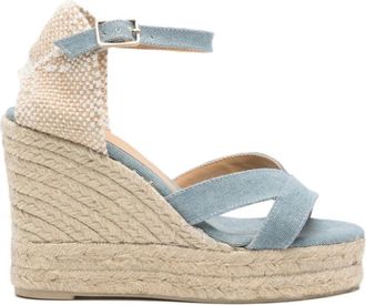 Castaner Femme, Chaussures, Bleu, Taille: 39 EU Bruna Wedge Sandal