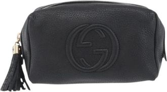 Gucci unisex, Pre-owned, Noir, Taille: ONE Size Pochette de toilette Soho Pre-owned
