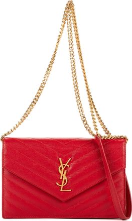 Saint Laurent Crossbody Bags - Chain Wallet - Gr. unisize - in Rot - f&uuml;r Damen