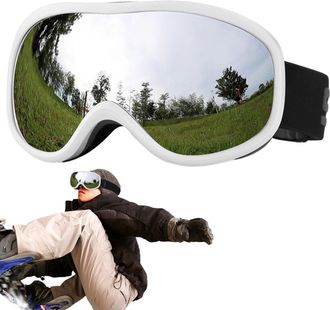 Generico Skibrille, doppellagige Augenschutzbrille | Winter-Augenschutz - f&uuml;r Motorradfahren, Skifahren im Freien, Fahrrad, Motorrad, Snowboard und Radfahren