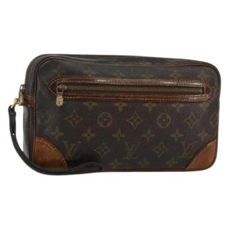 Louis Vuitton Pochette en toile Pre-owned - Femme - Pre-owned - Brun - Taille: ONE Size