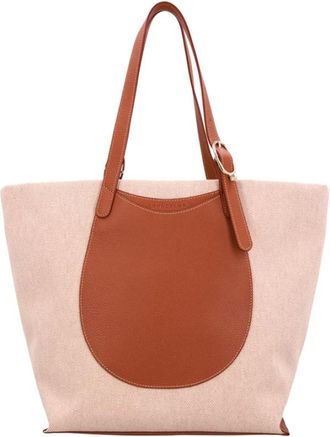Longchamp Femme, Sacs, Beige, Taille: ONE Size Le Foulonn&eacute; Tote Bag