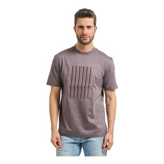 HUGO BOSS Homme, Tops, Violet, Taille: XL T-shirt &agrave; rayures verticales