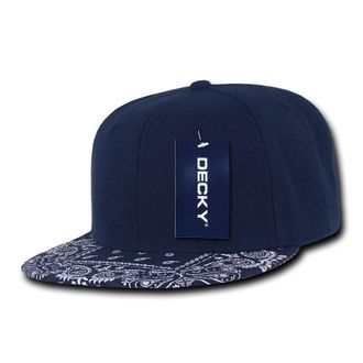 Decky Bandana Snapback, Marineblau/Marineblau