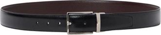 Brooks Brothers Homme, Accessoires, Noir, Taille: 2XL Ceinture R&eacute;versible en Cuir Bovin