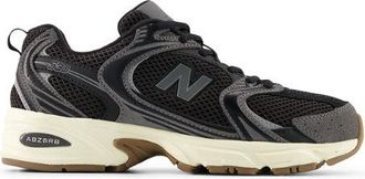 New Balance Unisexe 530 en Noir/Gris, Su&egrave;de/Mesh, Taille 37.5 Large