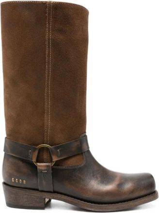Golden Goose Bottes effet vieilli - Femme - Chaussures - Brun - Taille: 37 EU