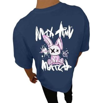 Generic T-shirt pour homme - Dos imprim&eacute; - T-shirt d&eacute;t&eacute; &agrave; manches courtes - T-shirt tendance - Style r&eacute;tro - Chemise d&eacute;contract&eacute;e pour gar&ccedil;on - Col rond - Gra