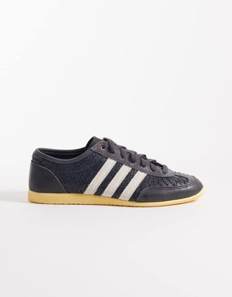 adidas Originals Japan Decon - Sneaker in Kroko-Braun und Cremewei&szlig;-Brown