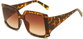 Generic 2025 Designer Fashion Large Frame Street Shooting Sun Shading Lunettes de soleil (couleur : B, taille : moyenne)