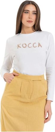 Kocca Femme, Tops, Blanc, Taille: 36 FR T-shirt Essentiel &agrave; Manches Longues