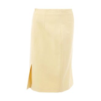 Lardini Viskose Bleistiftrock - - Skirts - Damen - Gelb - S