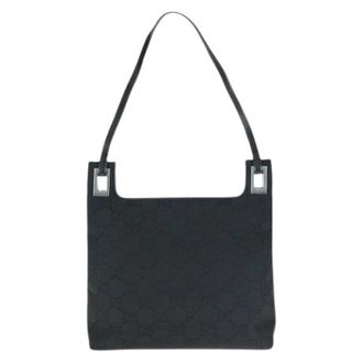 Gucci Pre-owned Nylon Schultertasche Schwarz - - Pre-owned - Damen - Schwarzk - ONE SIZE