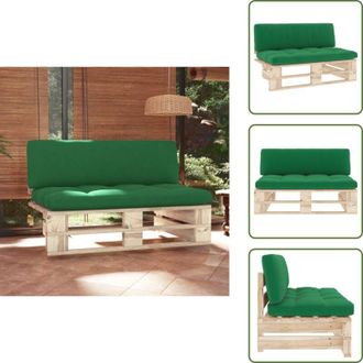 vidaXL Outdoor-Mittelsofa Paletten Impr&auml;gniertes Kiefernholz - Holzm&ouml;bel - Gartenm&ouml;bel - Loungem&ouml;bel - Palettenm&ouml;bel - Esszimmertisch