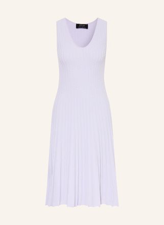 Marc Cain Strickkleid Mit Plissees Und Glitzegarn lila