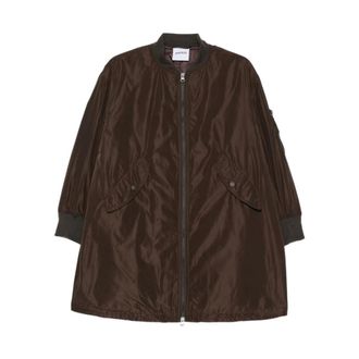 Aspesi Seiden- und Nylonjacke - - Jackets - Damen - Braun - XS