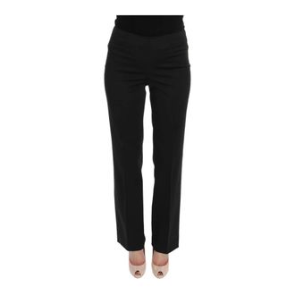 Bencivenga Schwarze Straight Fit Kleiderhose Hosen - - Trousers - Damen - Schwarzk - S