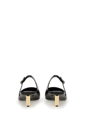 Dolce & Gabbana Patent Leather Slingback Heel - Black