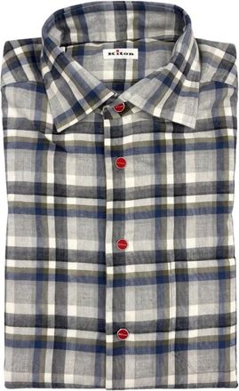 Kiton Chemise Nerano - Homme - Chemises - Gris - Taille: M