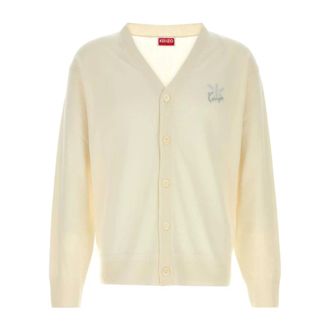 Kenzo Cardigan Double K - Homme - Pulls - Jaune - Taille: XL