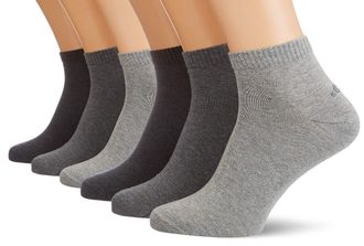 s.Oliver Socks Herren S21001000 F&uuml;&szlig;linge, Grau (Anthracite 0008), (Herstellergr&ouml;&szlig;e: 43/46) (6er Pack)