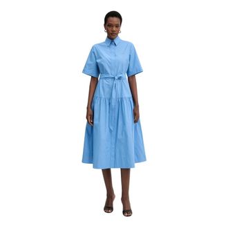 Karl Lagerfeld Midi Hemdkleid - - Dresses - Damen - Blau - L