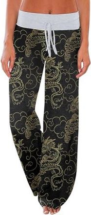 Generic Pantalon Large Habill&eacute; Femme Basse Enceinte Doubl&eacute; Yoga Ronde Flanelle Cropped Transparent Prince Selvedge Infroissable Complet Morphologie Telephone 