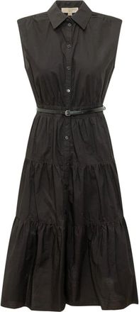 Michael Kors Femme, Robes, Noir, Taille: 38 FR Midi Shirt Dress