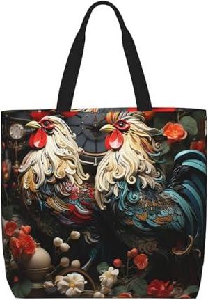 Generic Coq Et Poulet Sac &Agrave; Bandouli&egrave;re L&eacute;ger Sacs De Courses D&eacute;contract&eacute; Sac Fourre Tout Pour Gym Plage Universit&eacute;