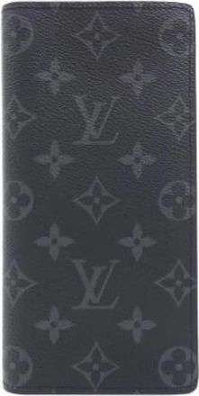 Louis Vuitton Portefeuille Long Monogram Eclipse Pre-owned - Femme - Pre-owned - Noir - Taille: ONE Size