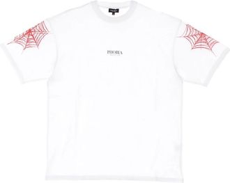 Phobia Archive Cobweb Print Tee - - Tops - Herren - Wei&szlig; - L