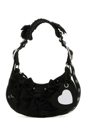 Balenciaga 6713092aawd 1000 Black T Viscosa Borse A Mano Bag