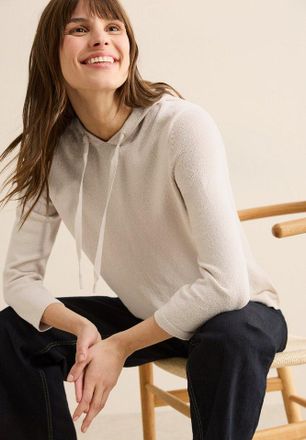 Cecil Strickpullover mit Kapuze und Tunnelzug