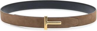Tom Ford Homme, Accessoires, Brun, Taille: 110 CM Ceinture &agrave; boucle T