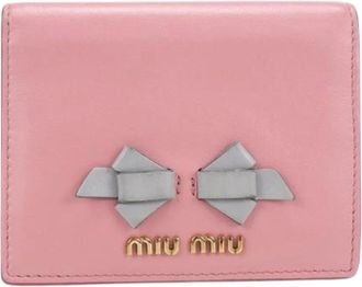 Miu Miu Portefeuille Pre-owned (bi-pli) - Femme - Pre-owned - Rose - Taille: ONE Size